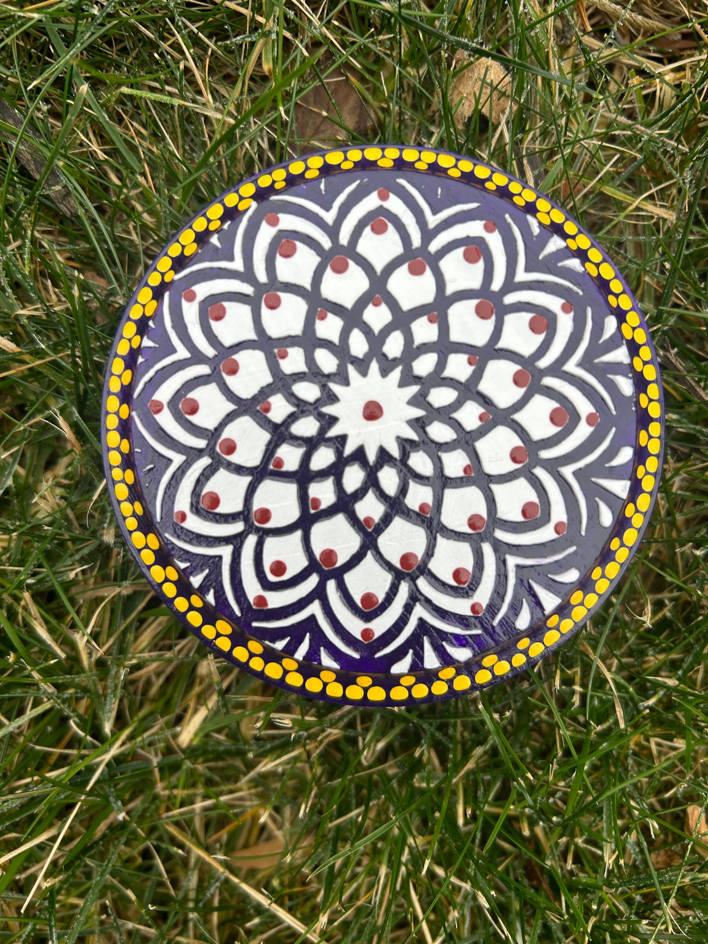 Round Chowki/wood Riser / Kolam Manai Chowki muggu rangoli - Etsy