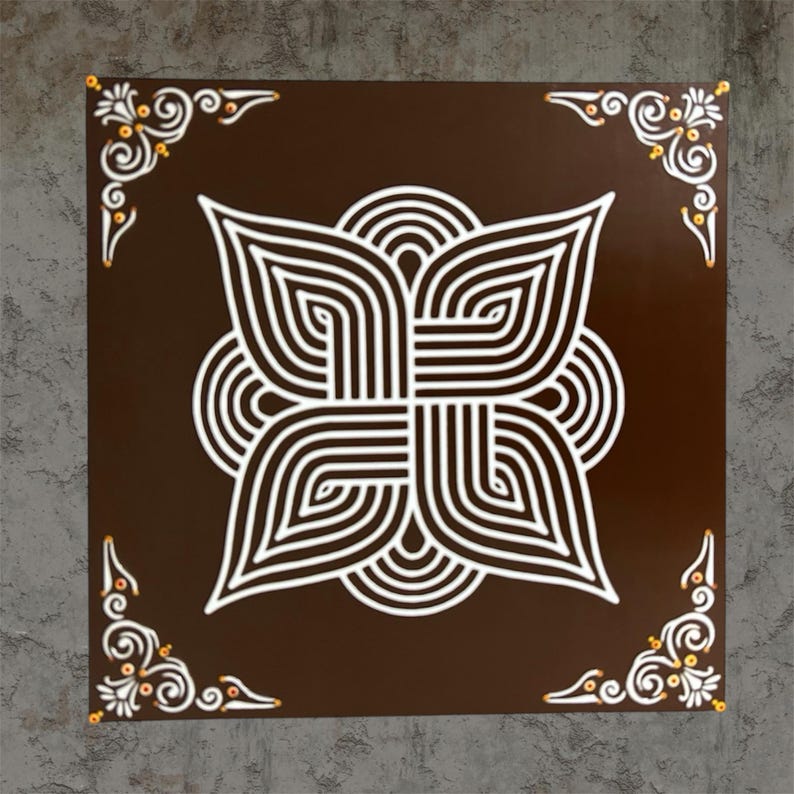 Hand Painted Padi Kolam/ Housewarming Decor/multipurpose Use ...