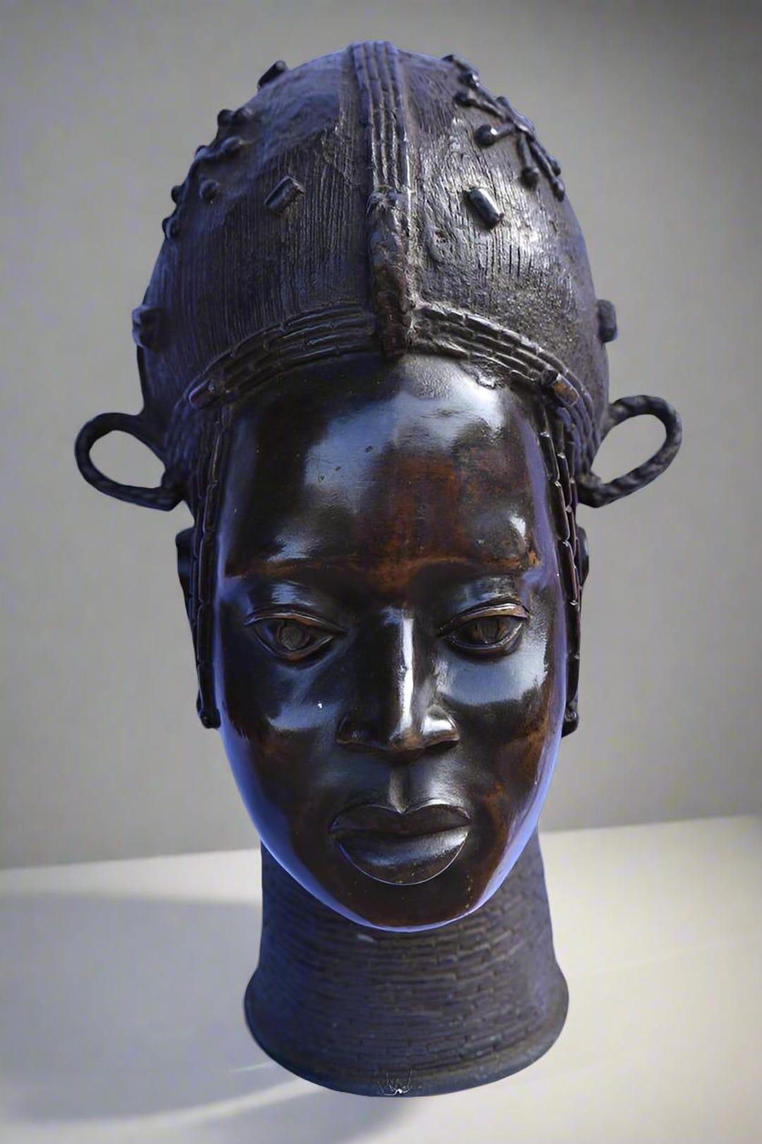 Ife Bini Edo Queen Mother Head in Bronze - Etsy Canada