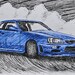 Nissan Gt-r, Gtr, Nissan Skyline R34, Drift, Jdm, Car Drawing, Skyline ...