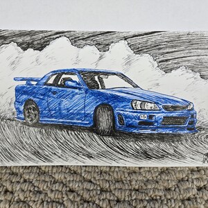 Nissan Gt-r, Gtr, Nissan Skyline R34, Drift, Jdm, Car Drawing, Skyline ...