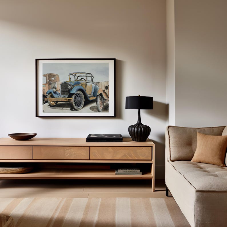 Ford Model A, Car Artwork, Antique Cars, Classic Car, Cars, Old Car ...