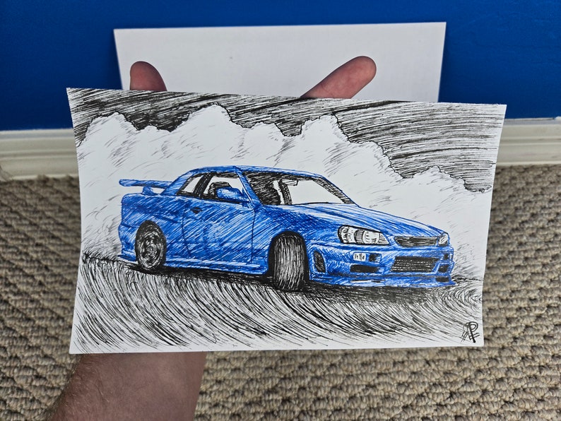 Nissan Gt-r, Gtr, Nissan Skyline R34, Drift, Jdm, Car Drawing, Skyline ...