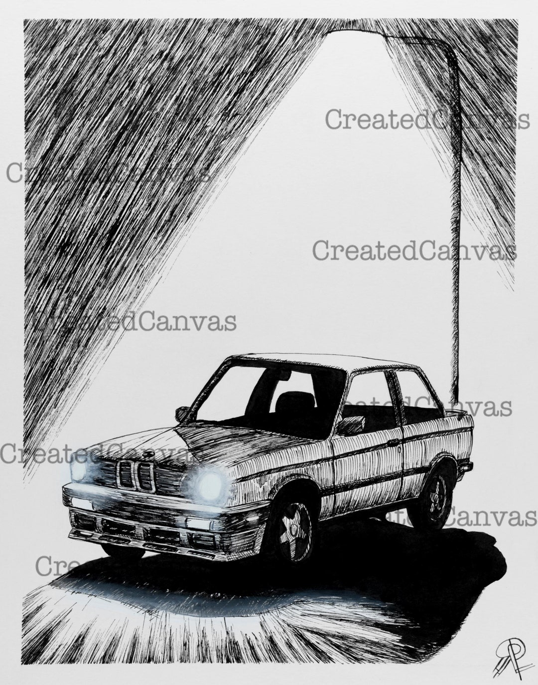 BMW E30, BMW, BMW M, Bimmer, Bmw Poster, German Car, Classic Car, Pen ...