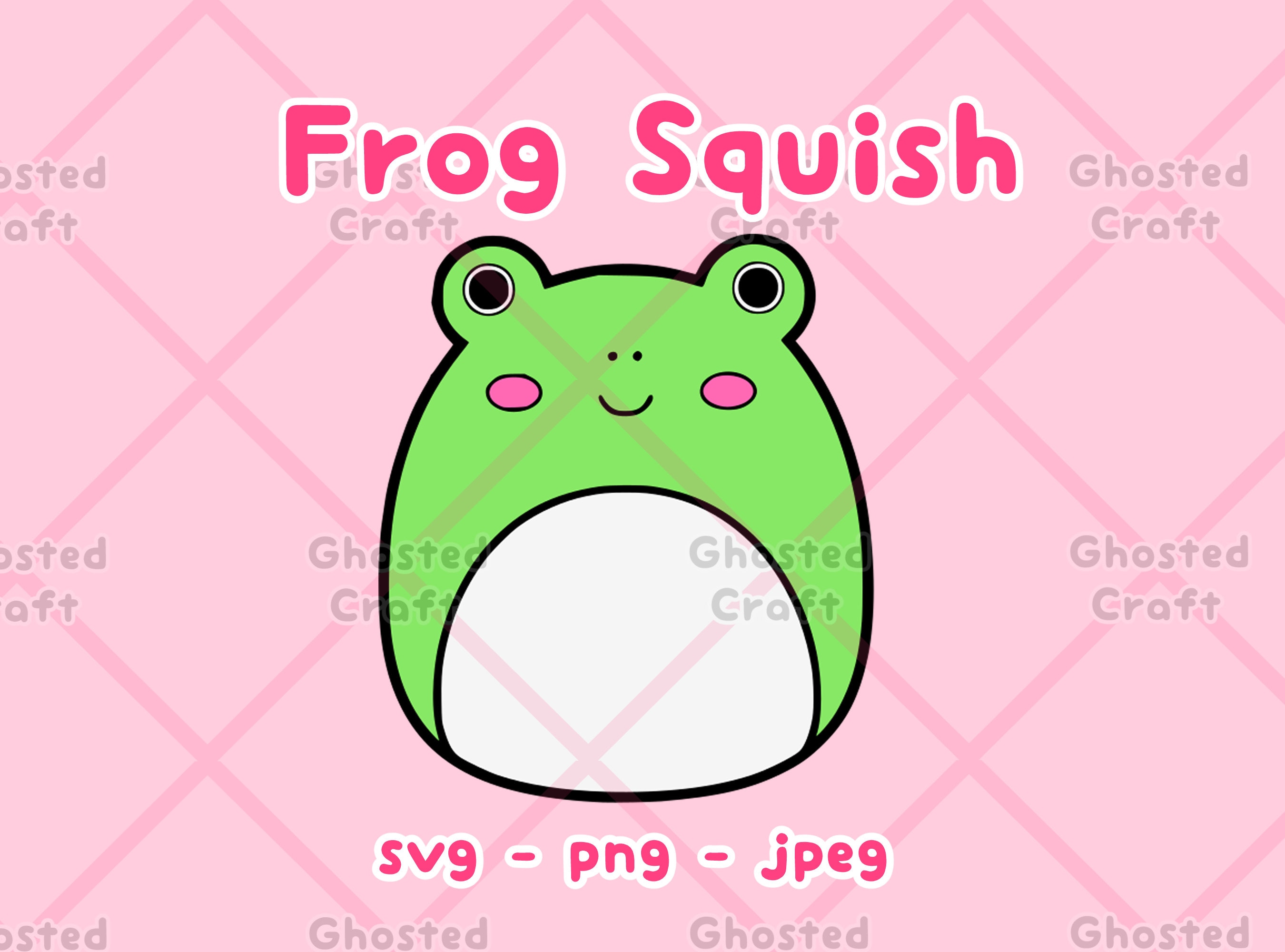 Frog Squish-mallow Layered Svg Instant Download - SVG, PNG, JPG ...
