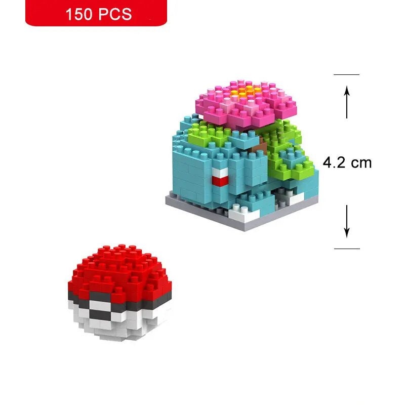 Bitbrix Nanoblock Microblock Pokemon Lego Mini Baustein Bulbasaur ...