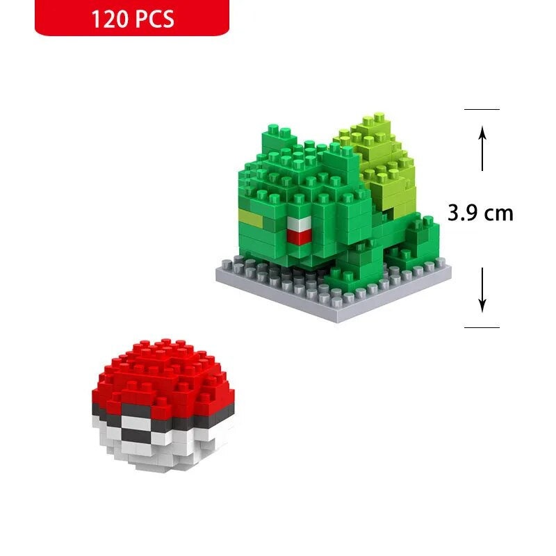 Bitbrix Nanoblock Microblock Pokemon Lego Mini Baustein Bulbasaur ...