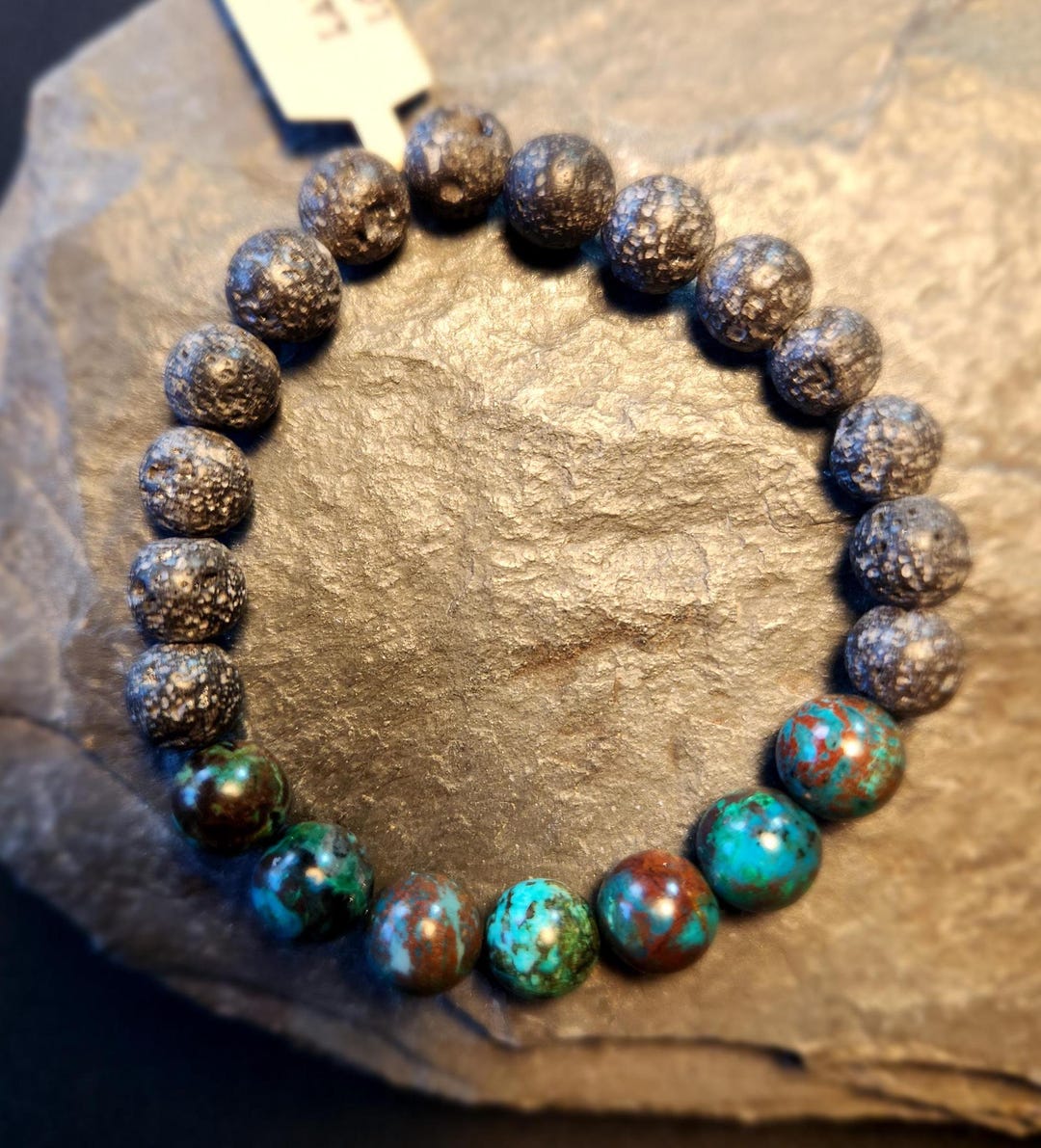 Lava Bead Bracelet, Turquoise Beads, Essential Oil Diffuser - Etsy