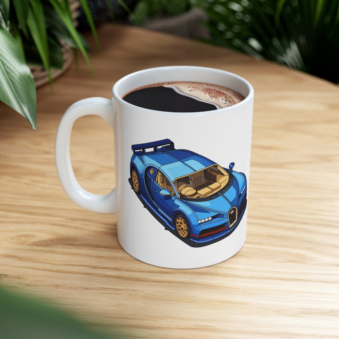 Bugatti Chiron, 8-bit Racers Pixel Art, 11oz, Gift for Him Her, Present ...