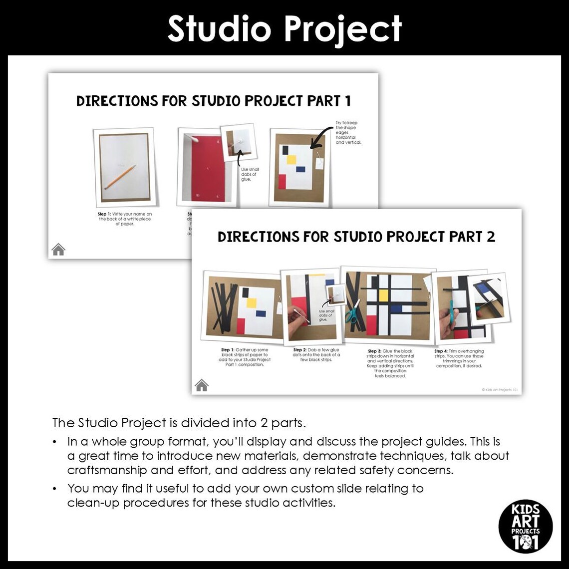 Piet Mondrian Abstract Art Project Famous Artist Elementary Art Lessons ...