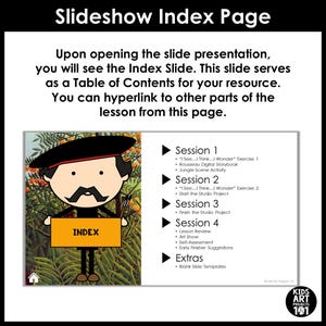 Henri Rousseau Jungle Art Project Famous Artist Elementary Art Lessons ...