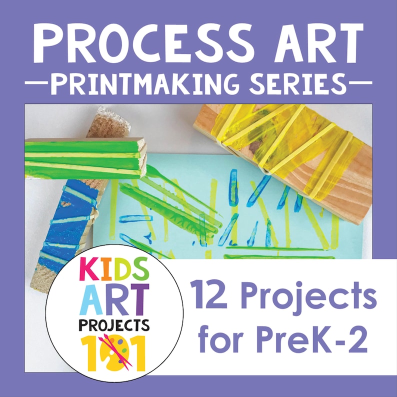 Printmaking Process Art Projects for Prek-2 Homeschool and Elementary ...