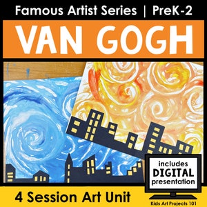 Vincent Van Gogh Starry Night Art Project Famous Artist Elementary Art ...