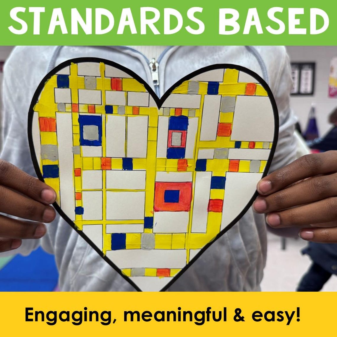Piet Mondrian Valentine's Day Art Project Famous Artist Valentine's Day ...