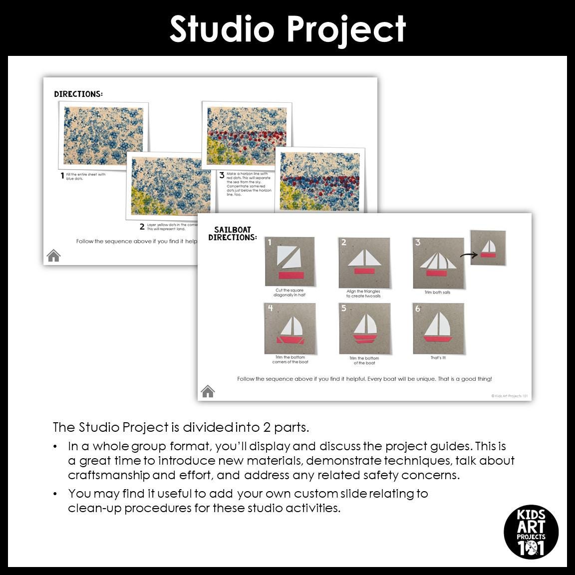 Seurat Pointillism Seaside Art Project Famous Artist Elementary Art ...