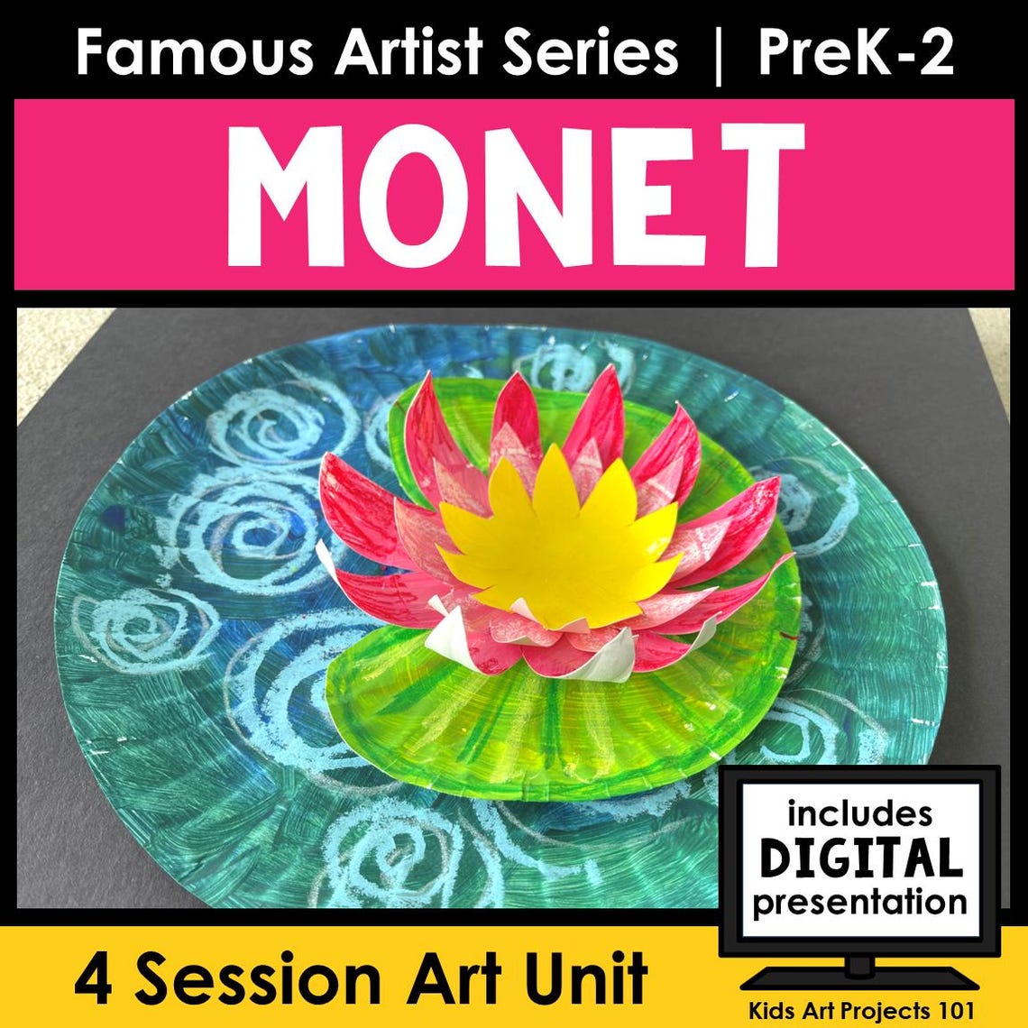 Claude Monet Water Garden Art Project Famous Artist Elementary Art ...