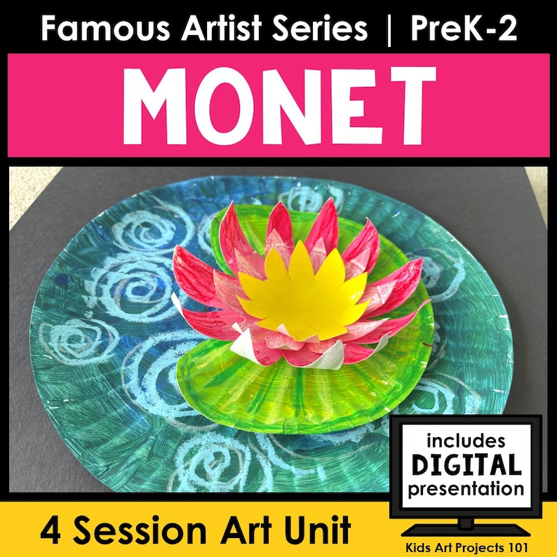 Claude Monet Water Garden Art Project Famous Artist Elementary Art ...