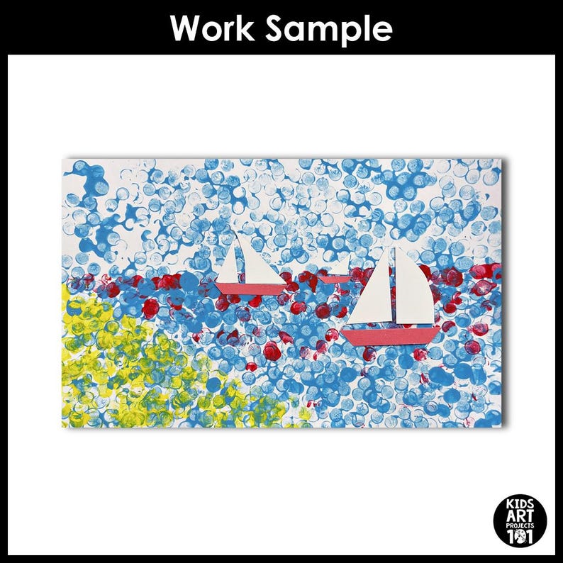 Seurat Pointillism Seaside Art Project Famous Artist Elementary Art ...