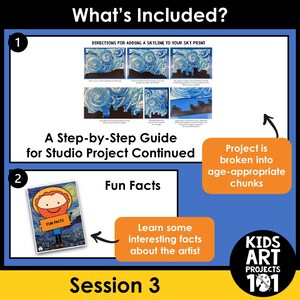 Vincent Van Gogh Starry Night Art Project Famous Artist Elementary Art ...