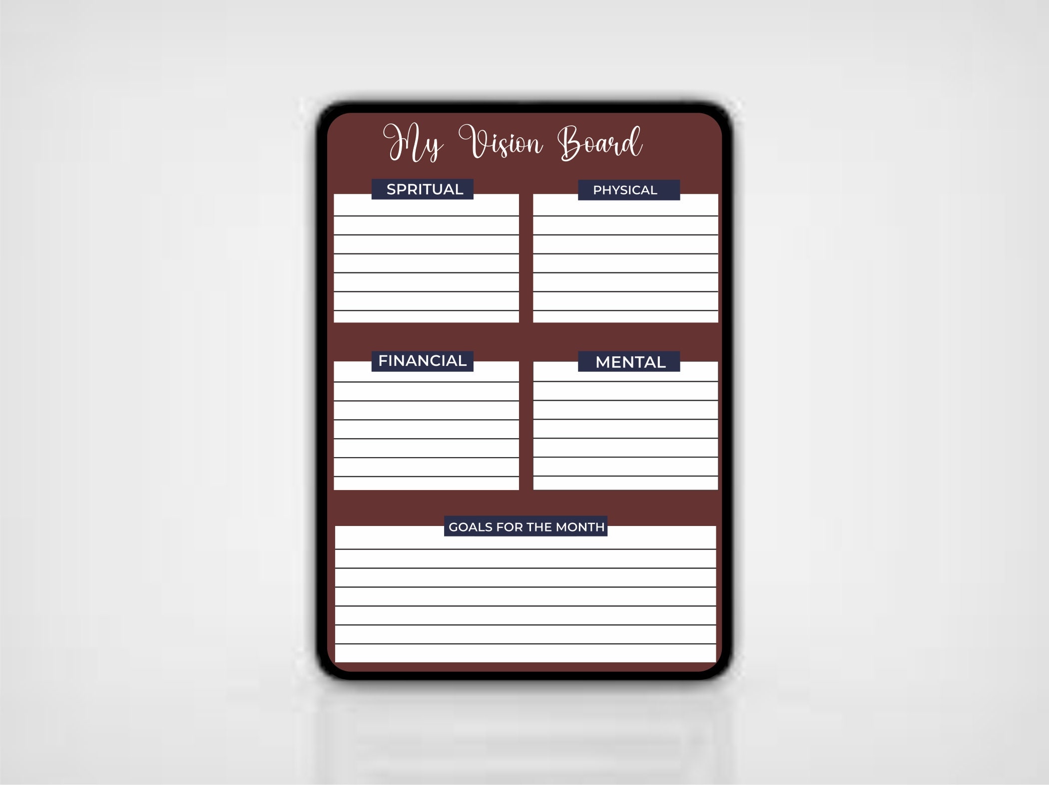 2023 Vision Board Bundle - Printables Abundance - Goal Setting ...