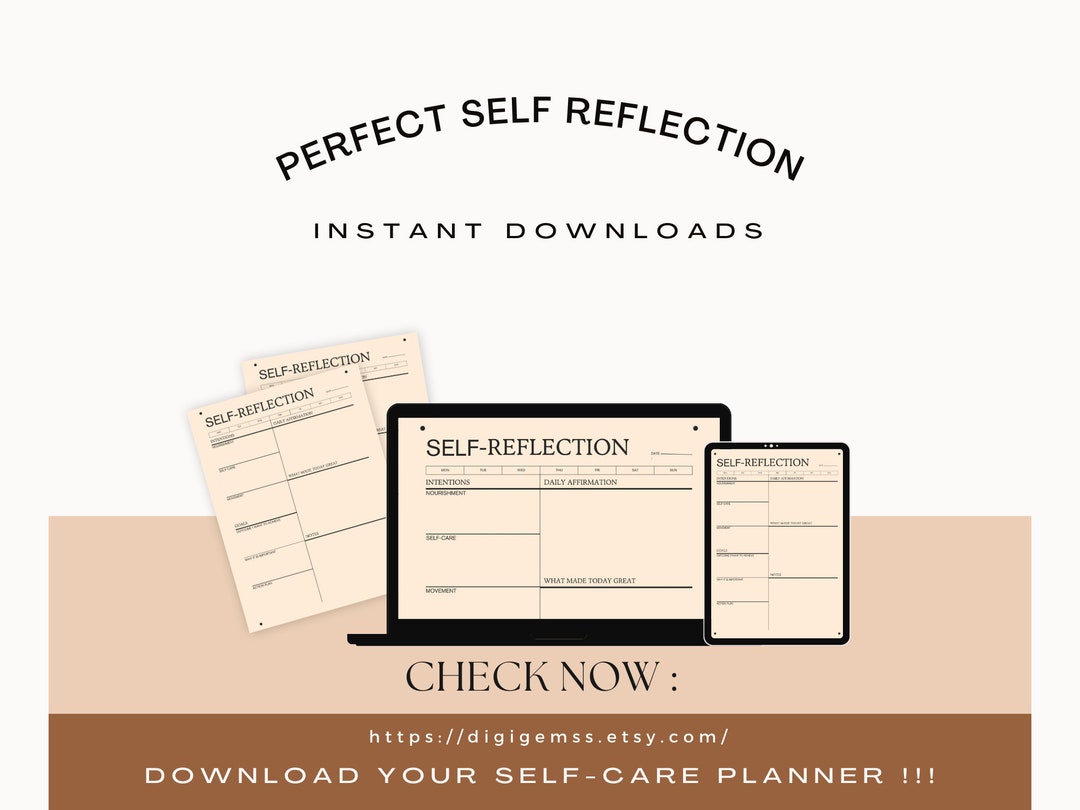 Self Reflection Printable, Self Discovery, Personal Growth, Self-care ...