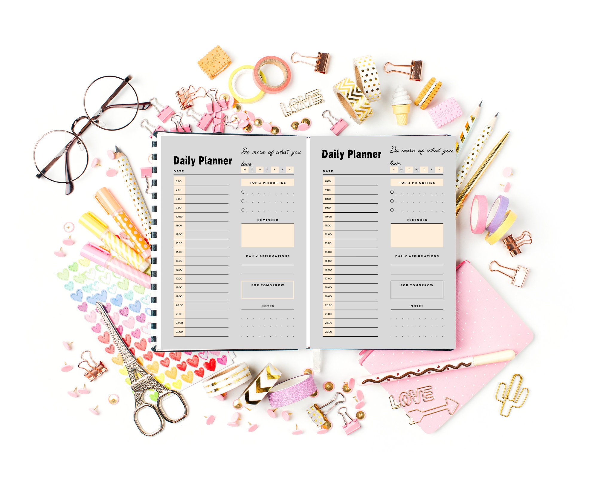 Self-care Routine, Habit Tracker, Self Care Planner, Flourish Planner ...