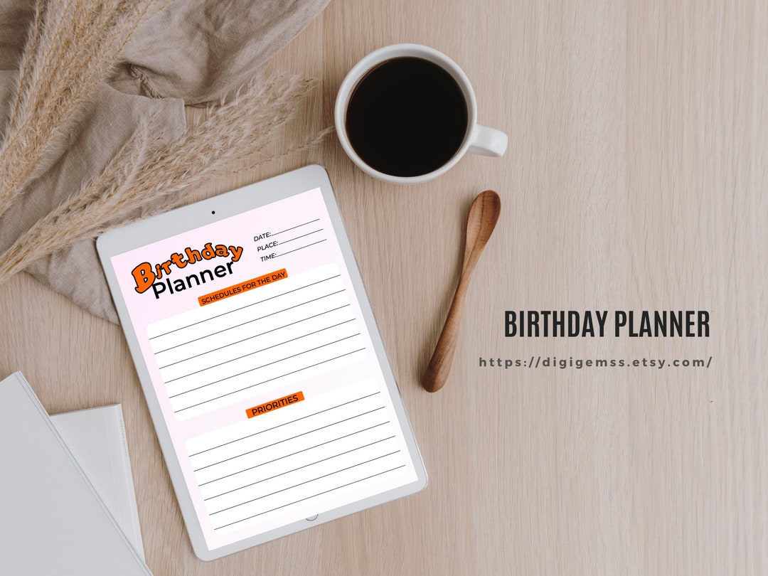Ultimate Printable Birthday Organizer - Party Planner - Birthday ...