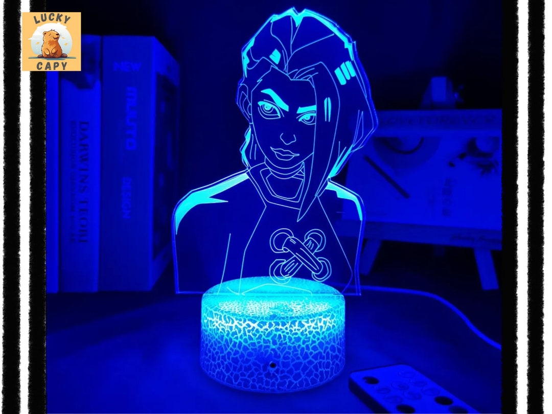 League of Legends Jinx Character Night Light Acrylic Plate - Etsy