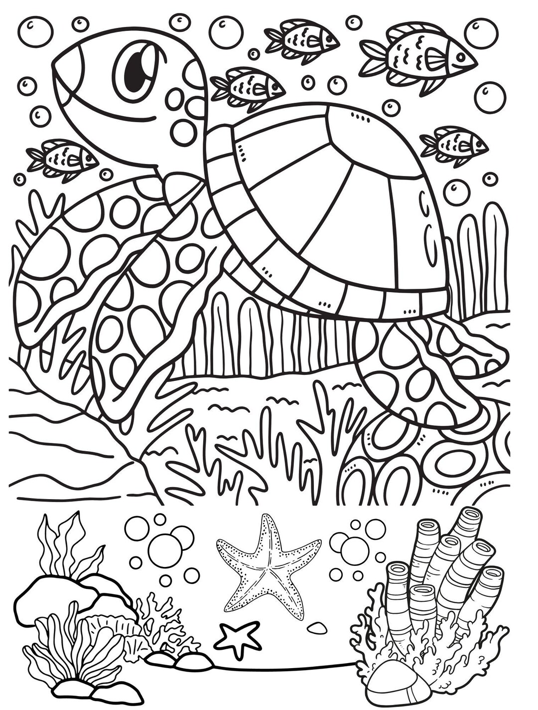 Best Selling 70 Cute Ocean Animals Coloring Pages Adult and Kid ...