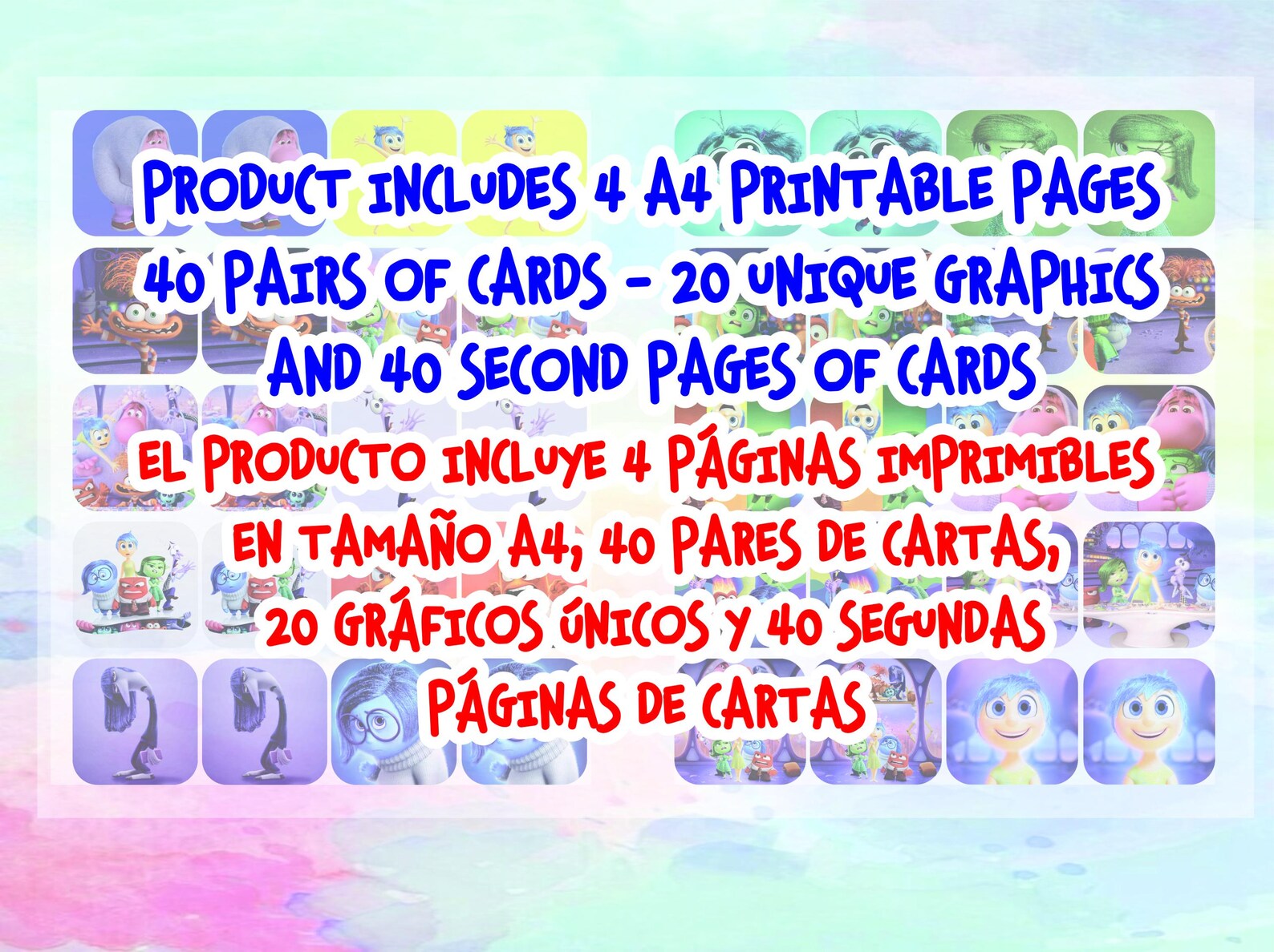 Juego De Memoria Imprimible, Tarjetas De Memoria, Juego De Cartas ...