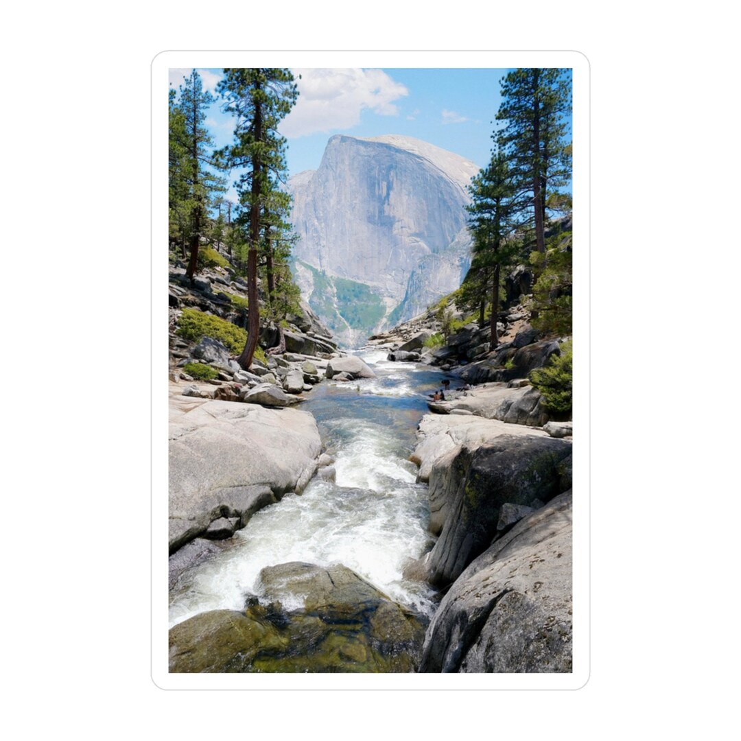 Half Dome Falls Unique Collage 3x 4 Sticker Yosemite Vinyl Sticker ...