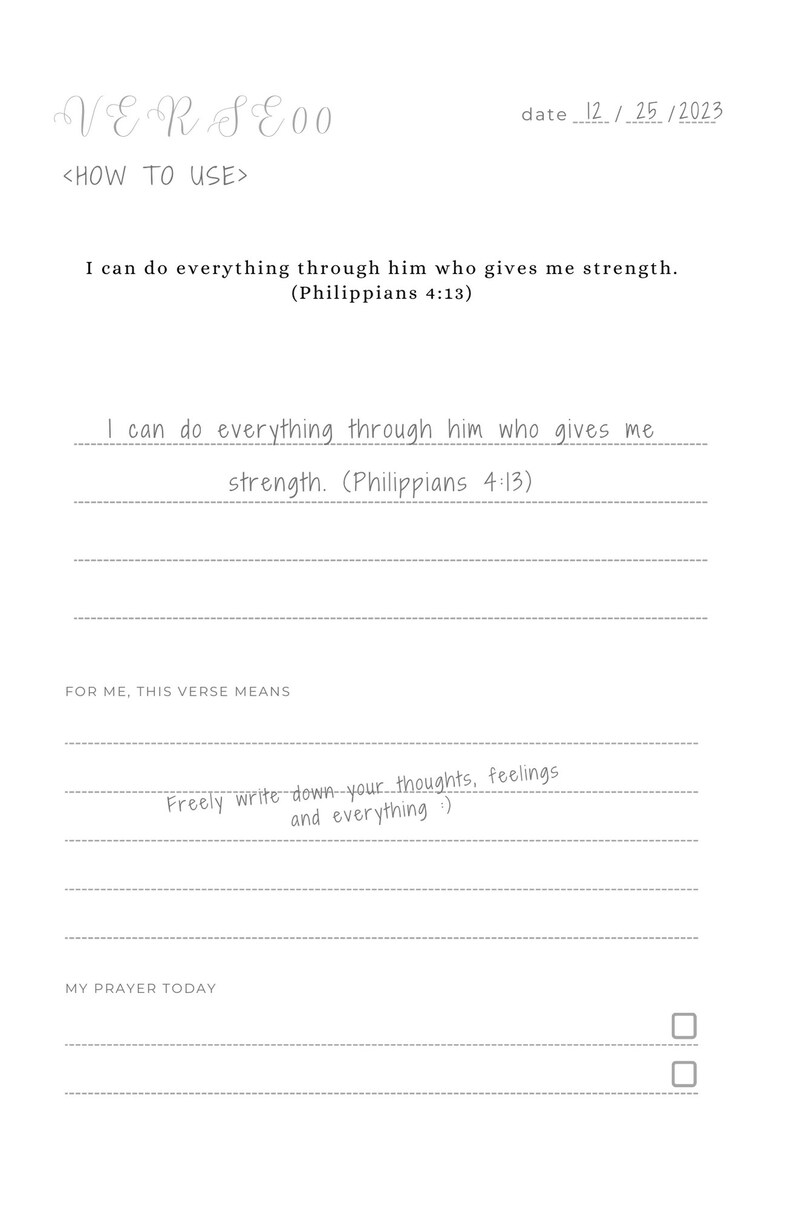 Writing One Bible Verse Everyday -love- 30 Bible Verses Preselected - Etsy