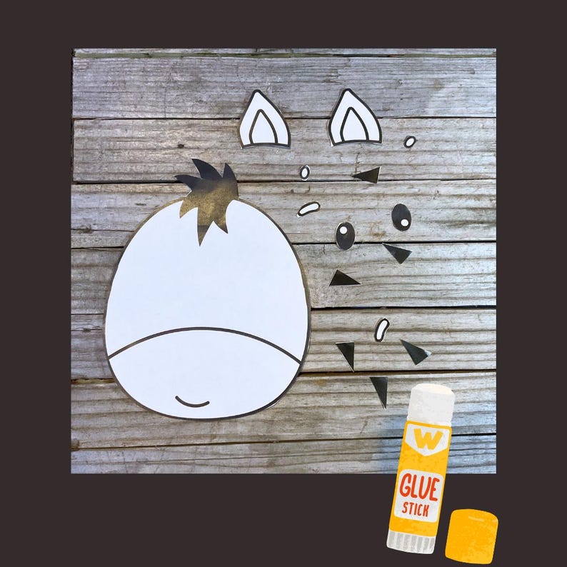 Build A Zebra Craft Printable Activity Kid Craft DIY Craft Homeschool ...