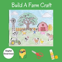 Chicken Craft | Farm Animal | Project Printable| Cut and Paste |E Arly ...