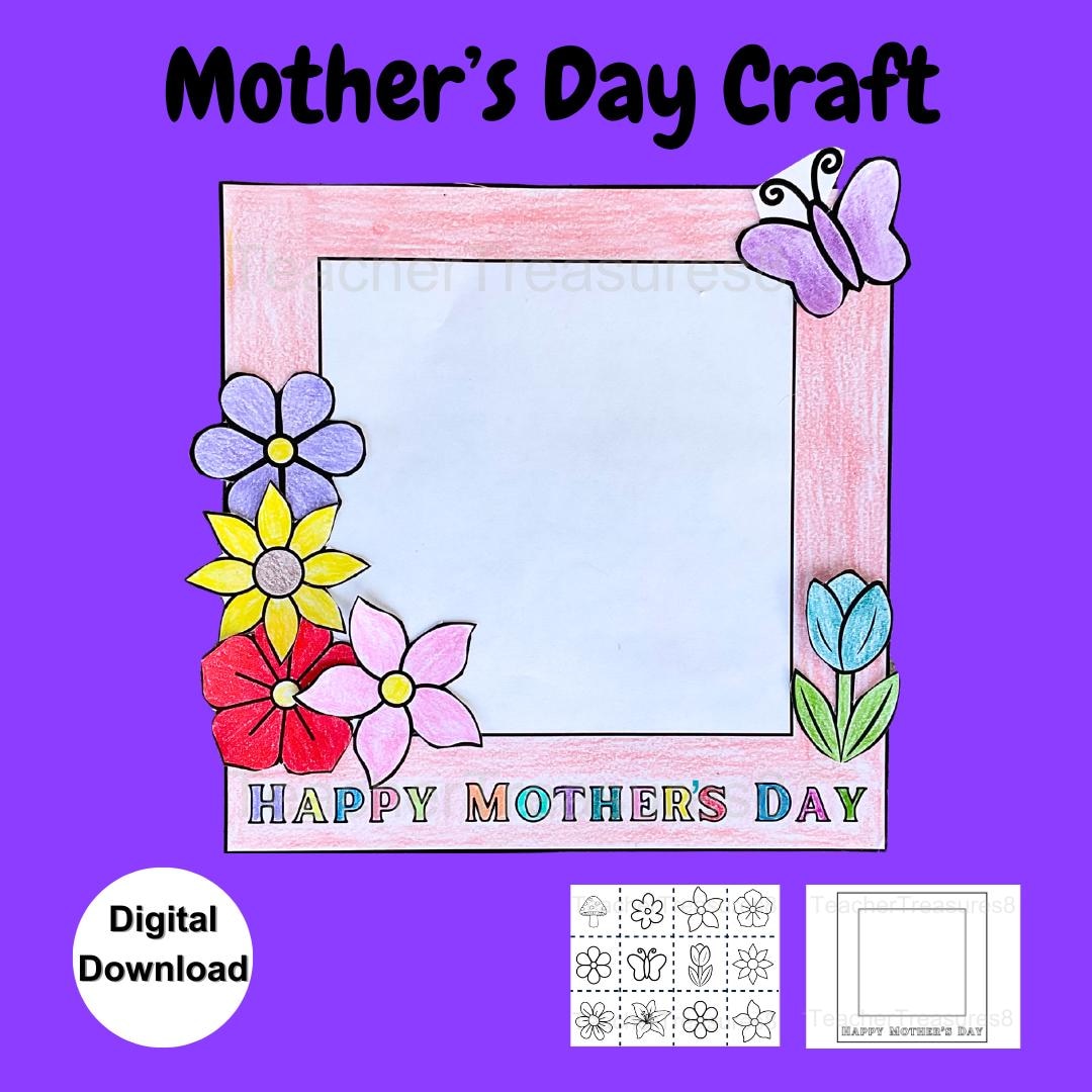Mother’s Day Craft Mothers Day Frame Mothers Day Kids Craft Gift for ...