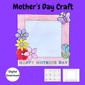 Mother’s Day Craft Mothers Day Frame Mothers Day Kids Craft Gift for ...