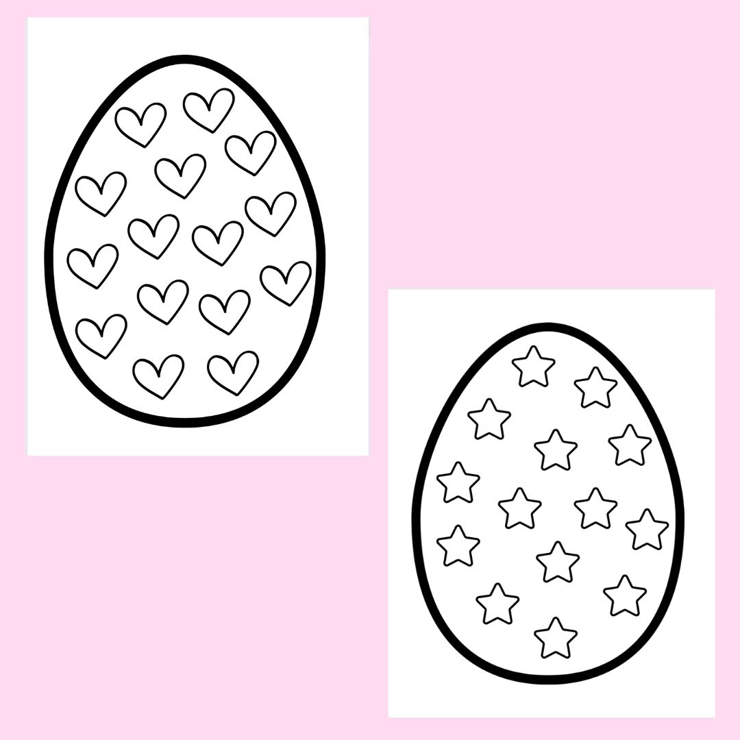 Easter Printable Easter Eggs Coloring Pages Easter Art Easter Craft ...