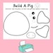 Build A Pig Craft Printable Activity Summer Craft Homeschool Activity ...