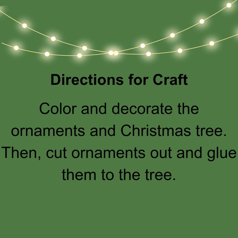 Printable Christmas Craft, Christmas Tree Template, Christmas Crafts ...