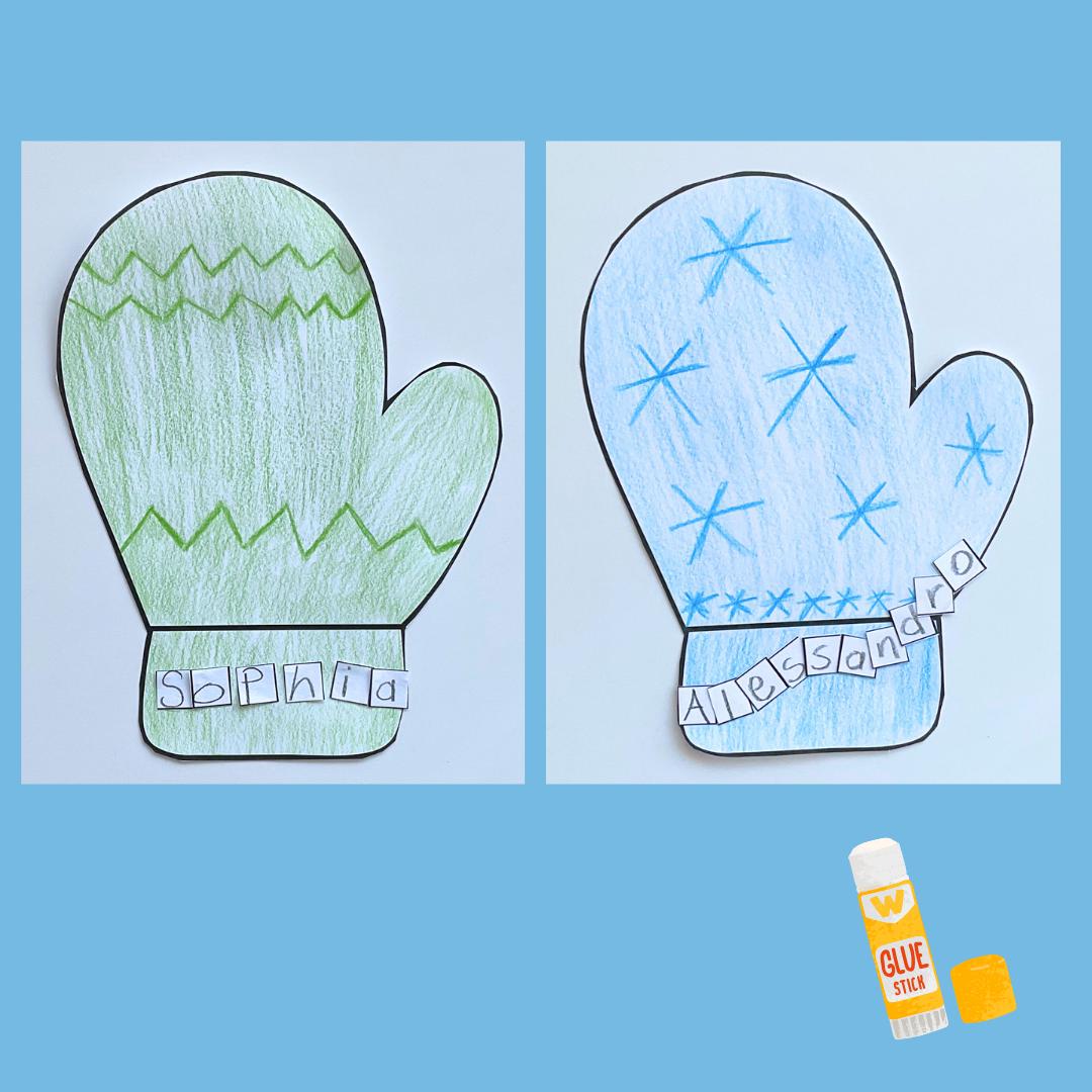 Mitten Craft Winter Craft Homeschool Activity Christmas Craft Christmas ...