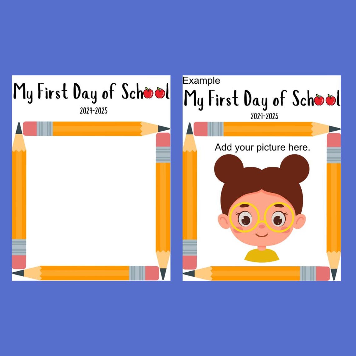 First Day of School Frame Craft Back to School DIY Frame Craft ...
