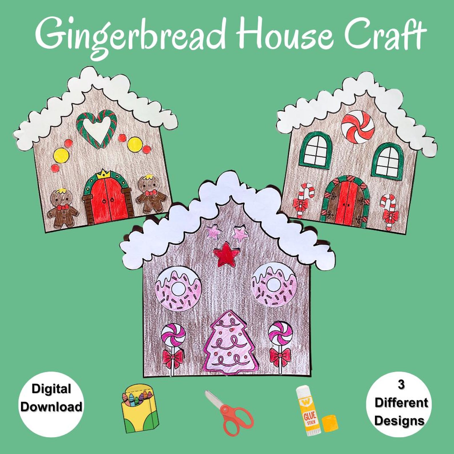 Gingerbread House Craft Build A Gingerbread House Christmas Craft Kids ...