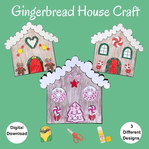 Gingerbread House Craft Build A Gingerbread House Christmas Craft Kids ...