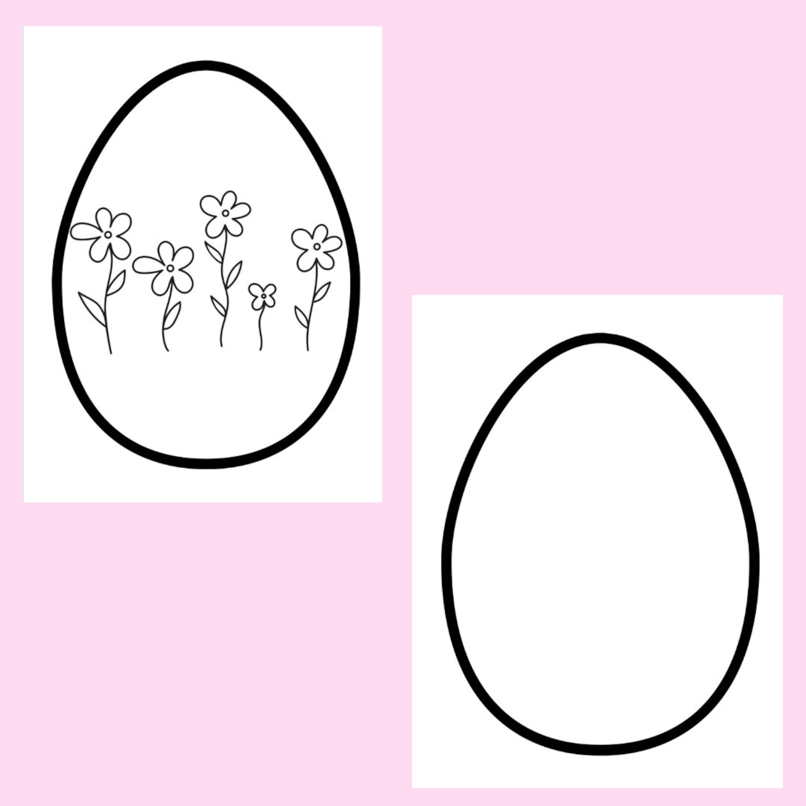 Easter Printable Easter Eggs Coloring Pages Easter Art Easter Craft ...