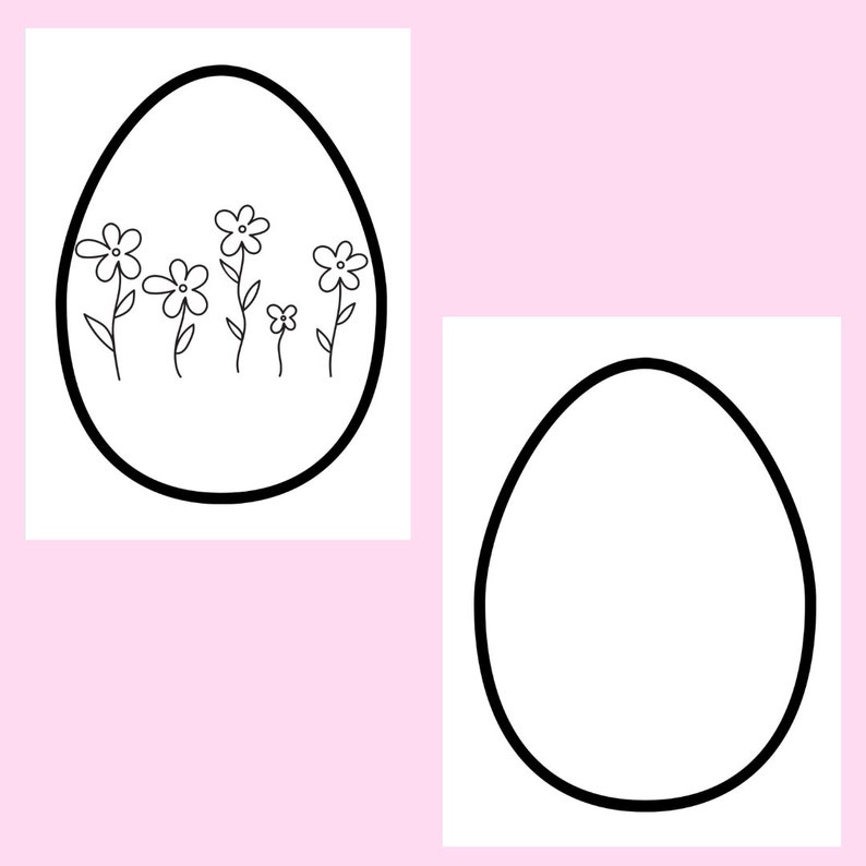 Easter Printable Easter Eggs Coloring Pages Easter Art Easter Craft ...