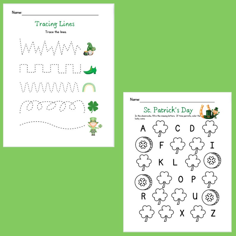St Patricks Day Activities, Preschool Activities, St Patricks Printable ...
