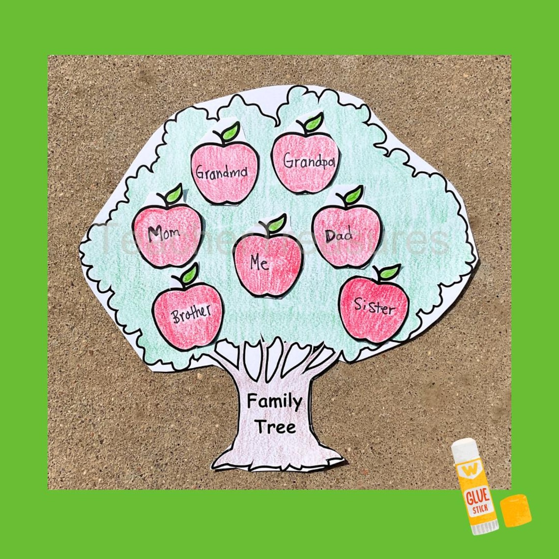 Family Tree Craft, Family Tree Template, Label Family Tree, Build A ...
