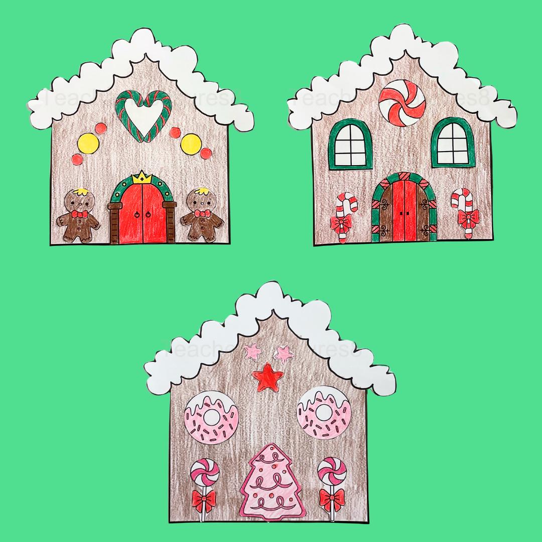 Gingerbread House Craft Christmas Craft Build A Gingerbread House ...