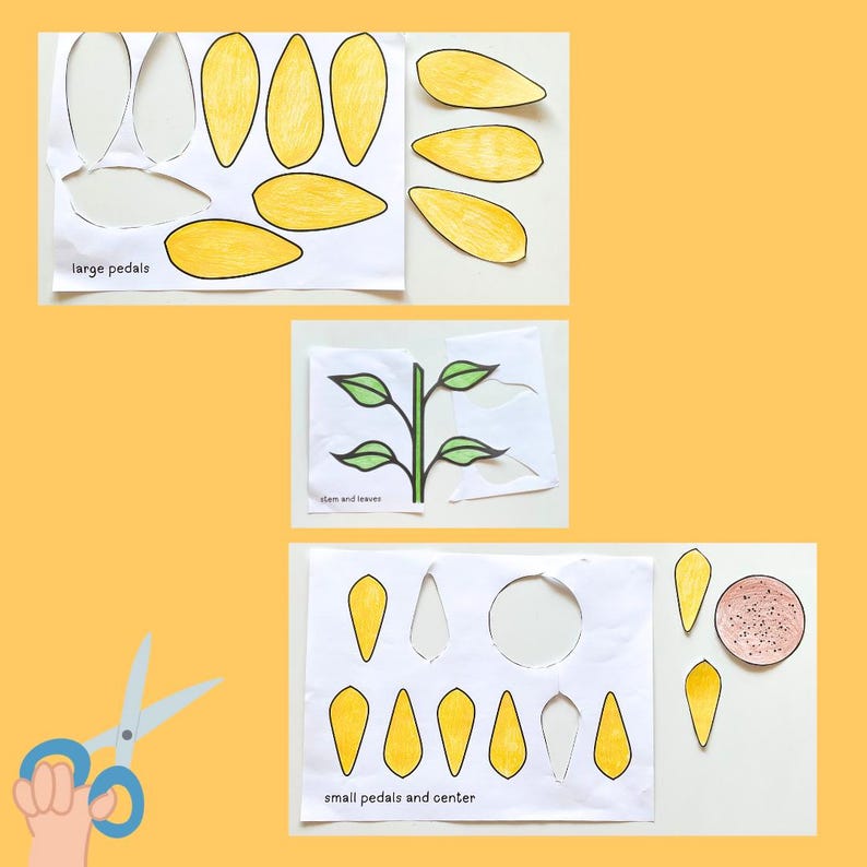 Build a Sunflower Sunflower Craft DIY Sunflower Craft Sunflower ...