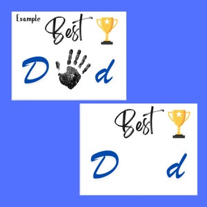 Fathers Day Craft Fathers Day Card DIY Handprint Craft Fathers Day ...